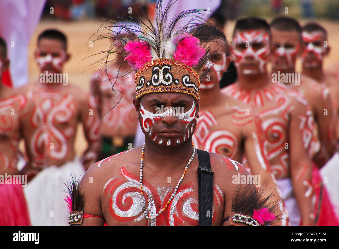 Wamena/Papua, Indonesia - 08 Aug 2016. National festival of local ...