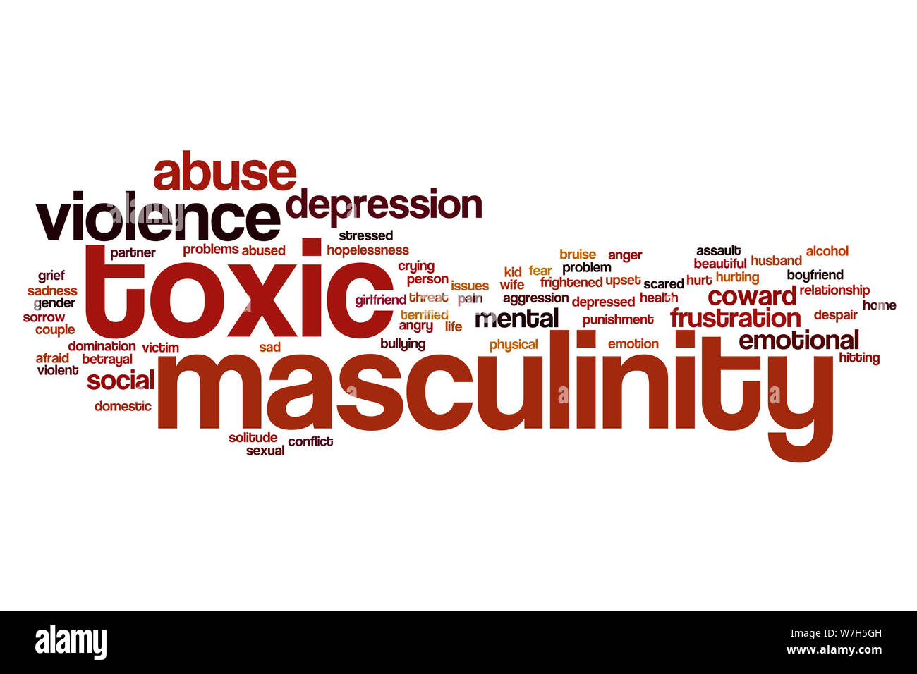 Toxic masculinity word cloud concept Stock Photo - Alamy