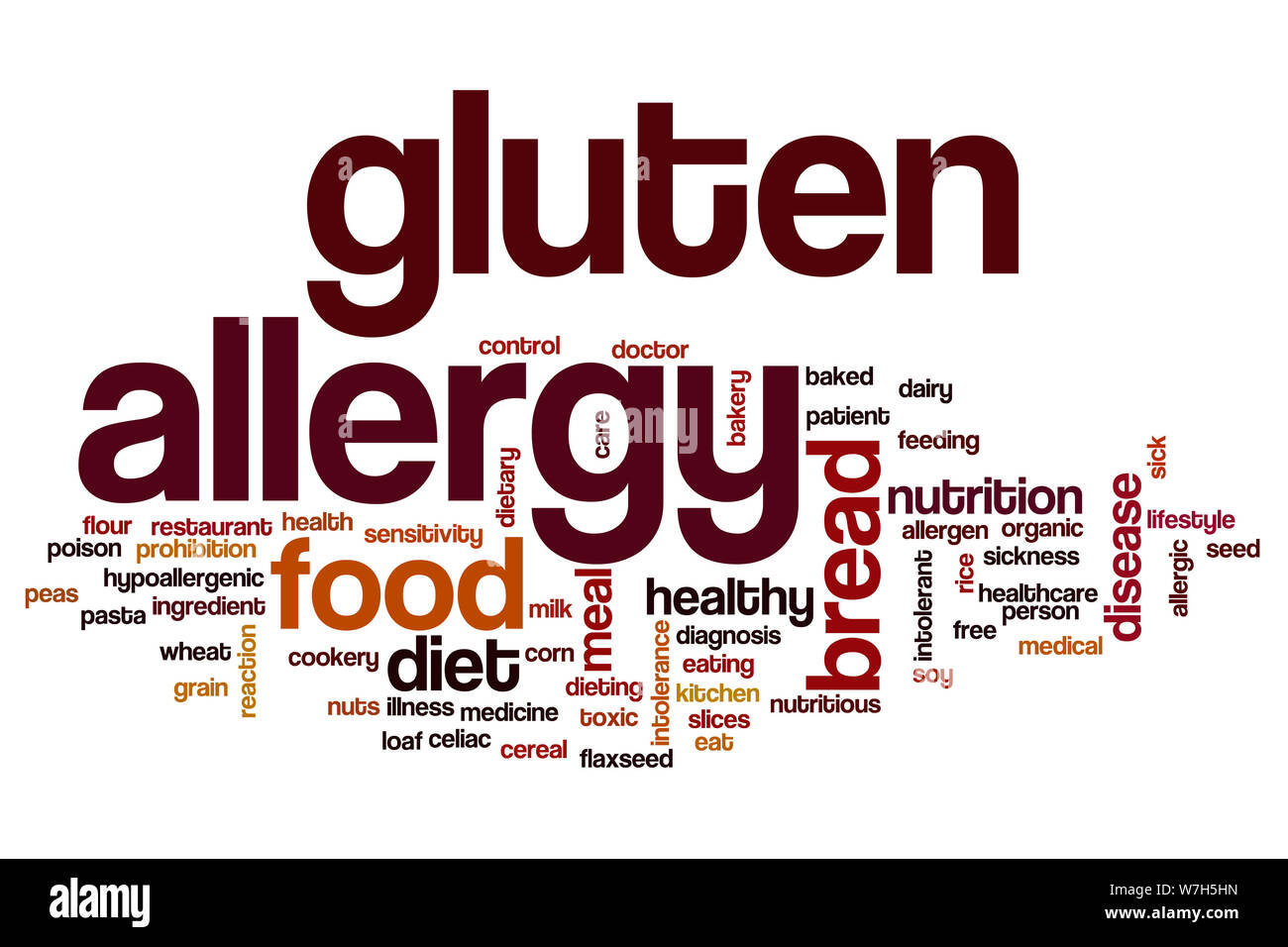 Gluten free concept rice Cut Out Stock Images & Pictures - Alamy