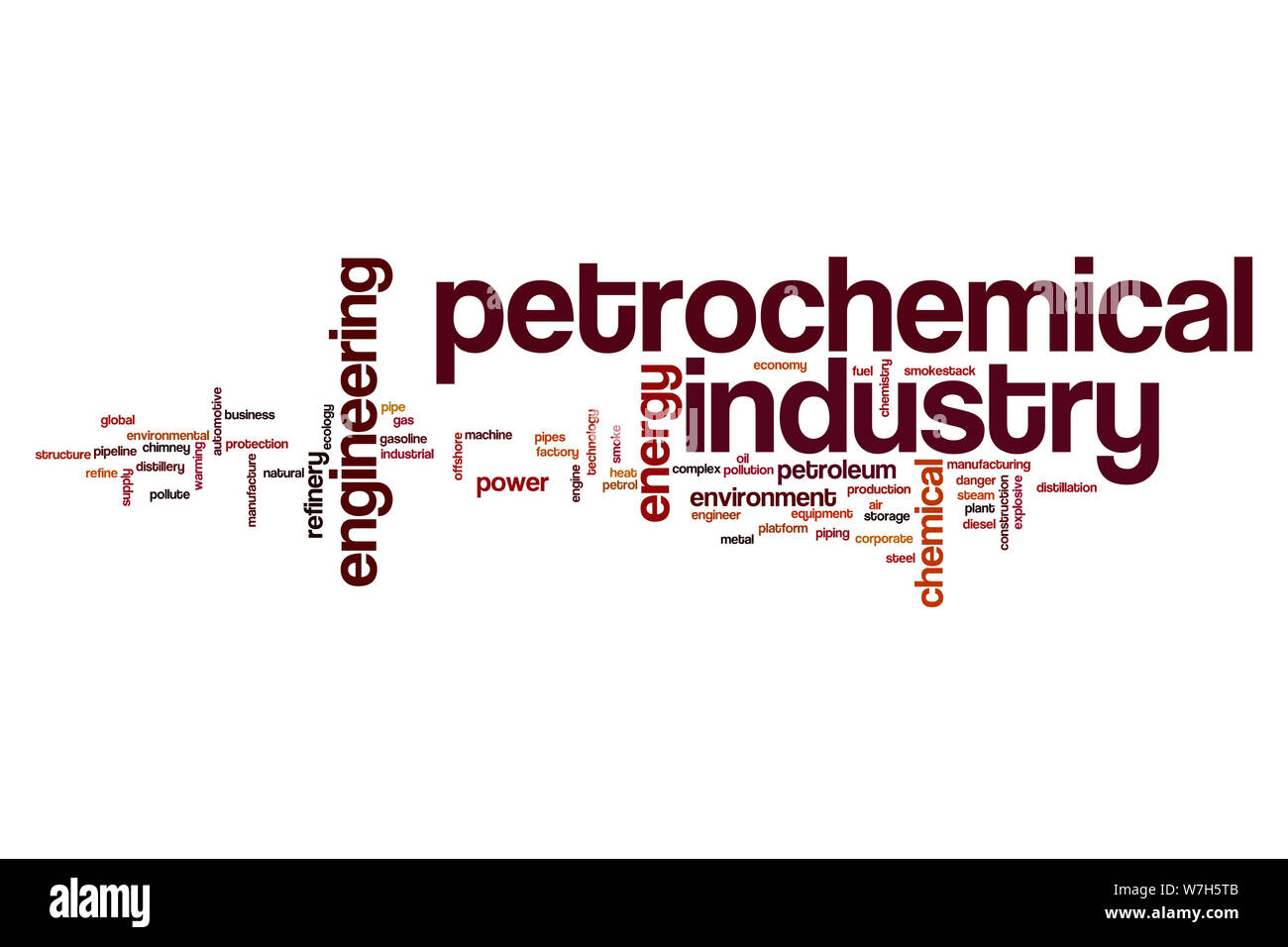 Petrochemical industrial plant power Cut Out Stock Images & Pictures ...