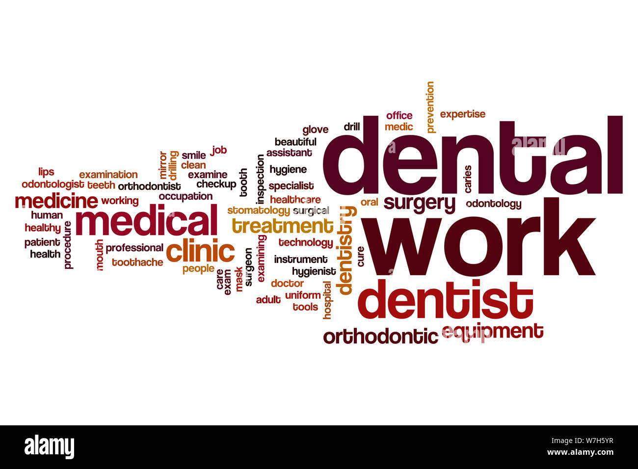 Dental word cloud hi-res stock photography and images - Alamy