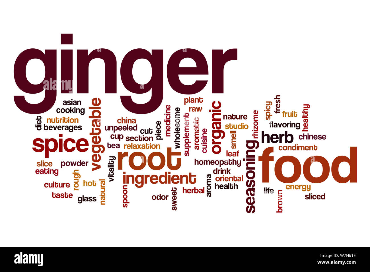 Ginger word cloud concept Stock Photo - Alamy