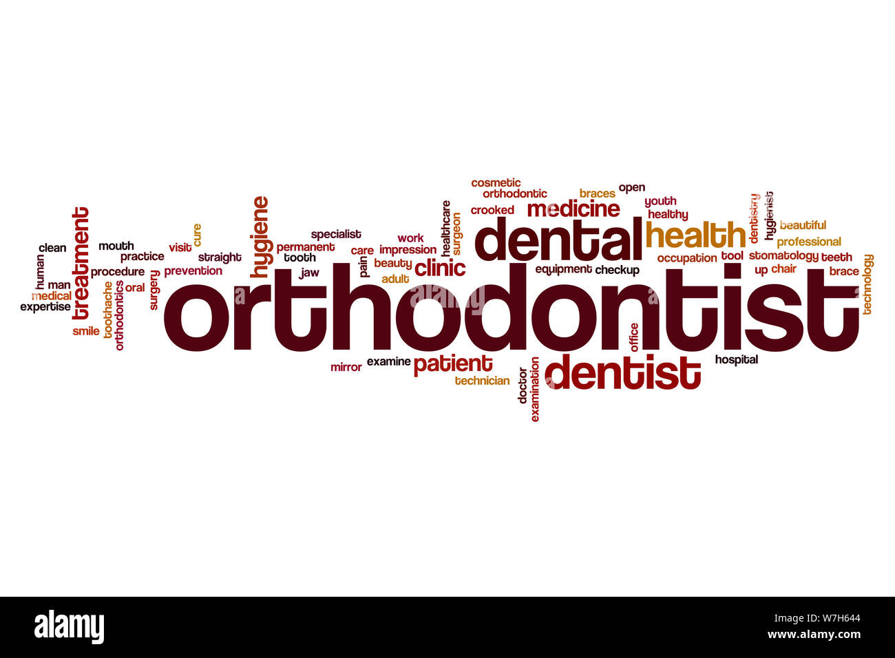 Teeth braces orthodontist treatment Cut Out Stock Images & Pictures - Alamy