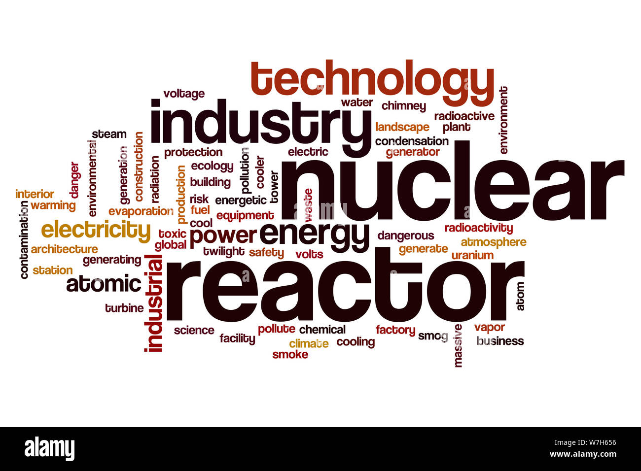 Nuclear reactor word cloud concept Stock Photo - Alamy