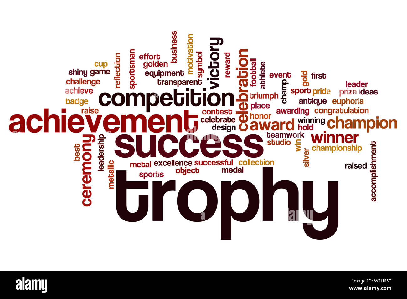 Trophy word cloud concept Stock Photo - Alamy