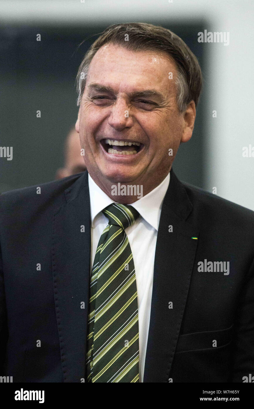 Sao Paulo, Brazil. 6th Aug, 2019. The President of the Republic of ...