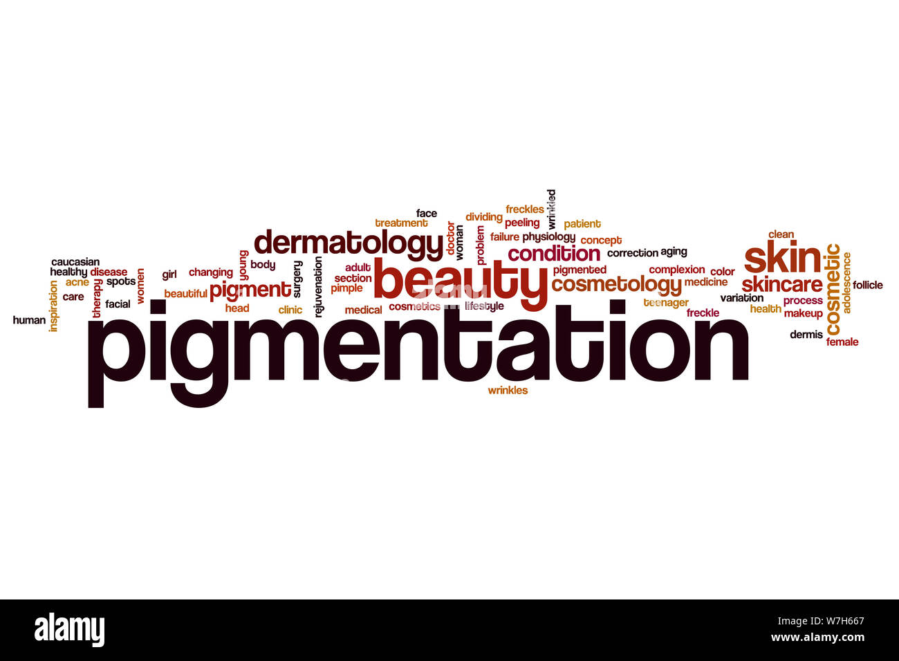 Pigmentation spots Cut Out Stock Images & Pictures - Alamy