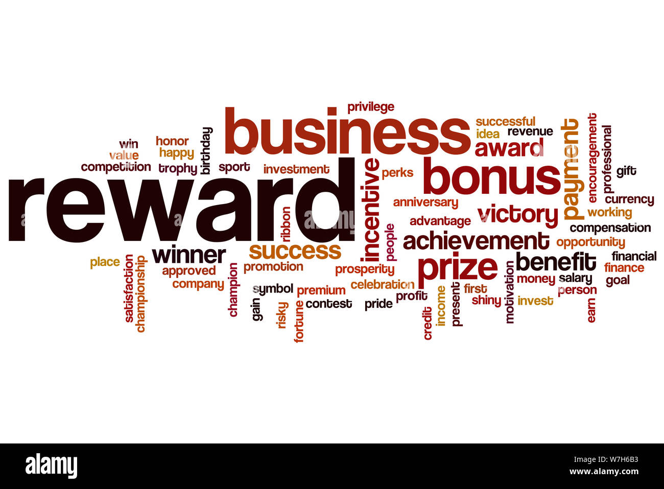 Reward word cloud concept Stock Photo - Alamy