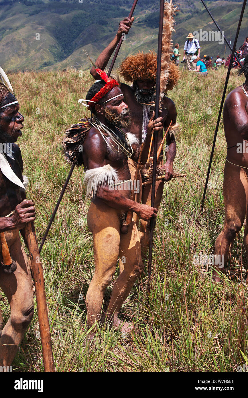 Wamena/Papua, Indonesia - 08 Aug 2016. National festival of local ...