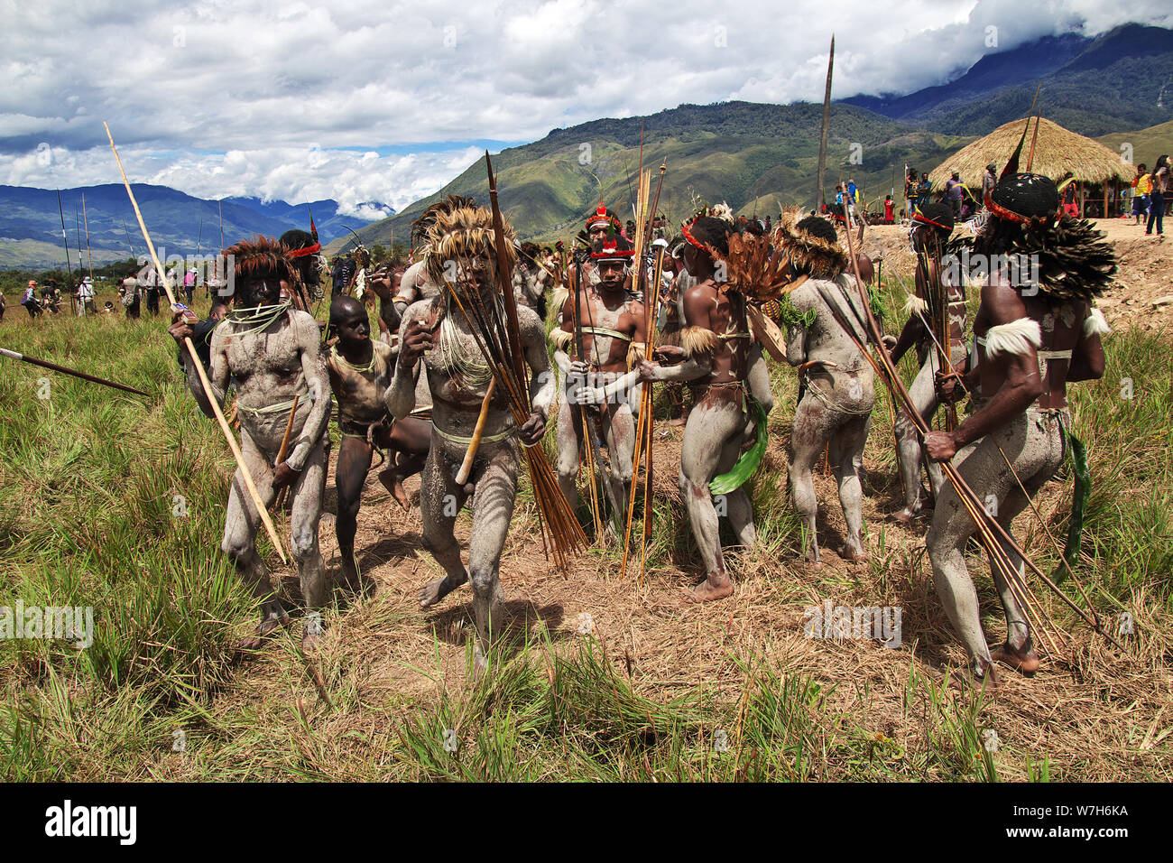 Wamena/Papua, Indonesia - 08 Aug 2016. National festival of local ...