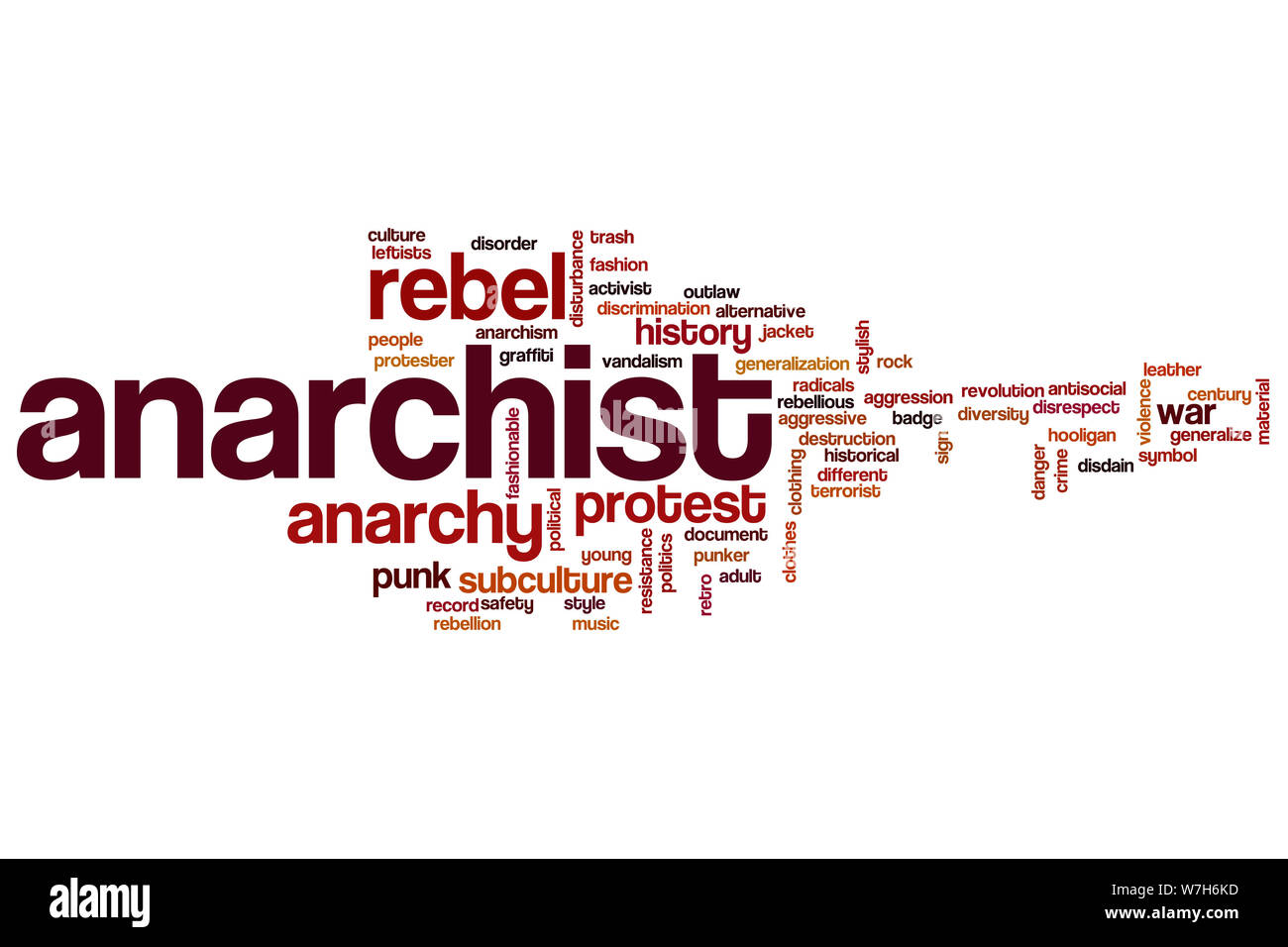 Anarchist word cloud concept Stock Photo - Alamy