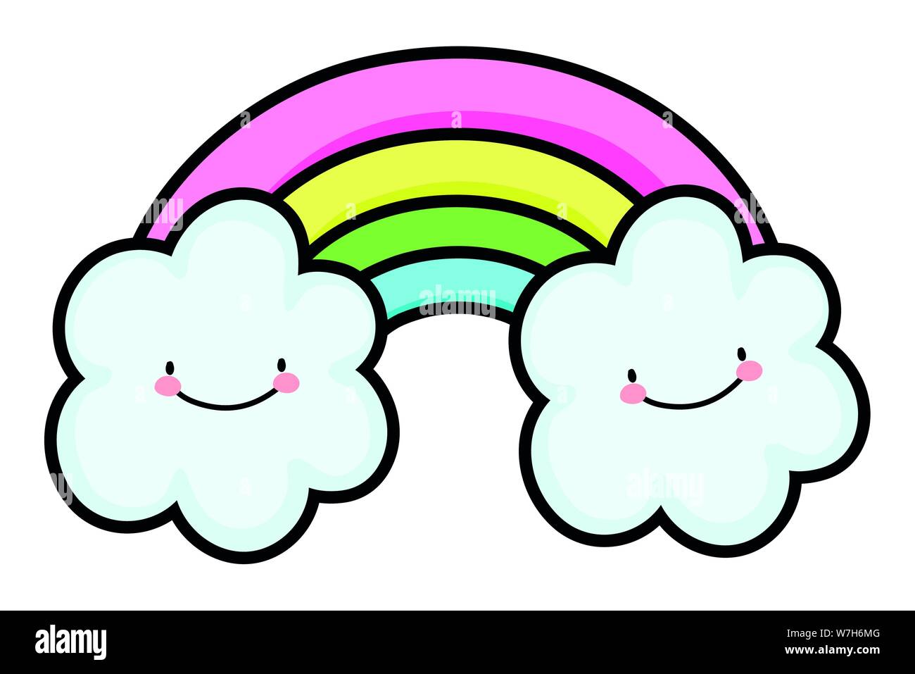 Rainbow and cloud design, Weather climate time report meteorology sky ...