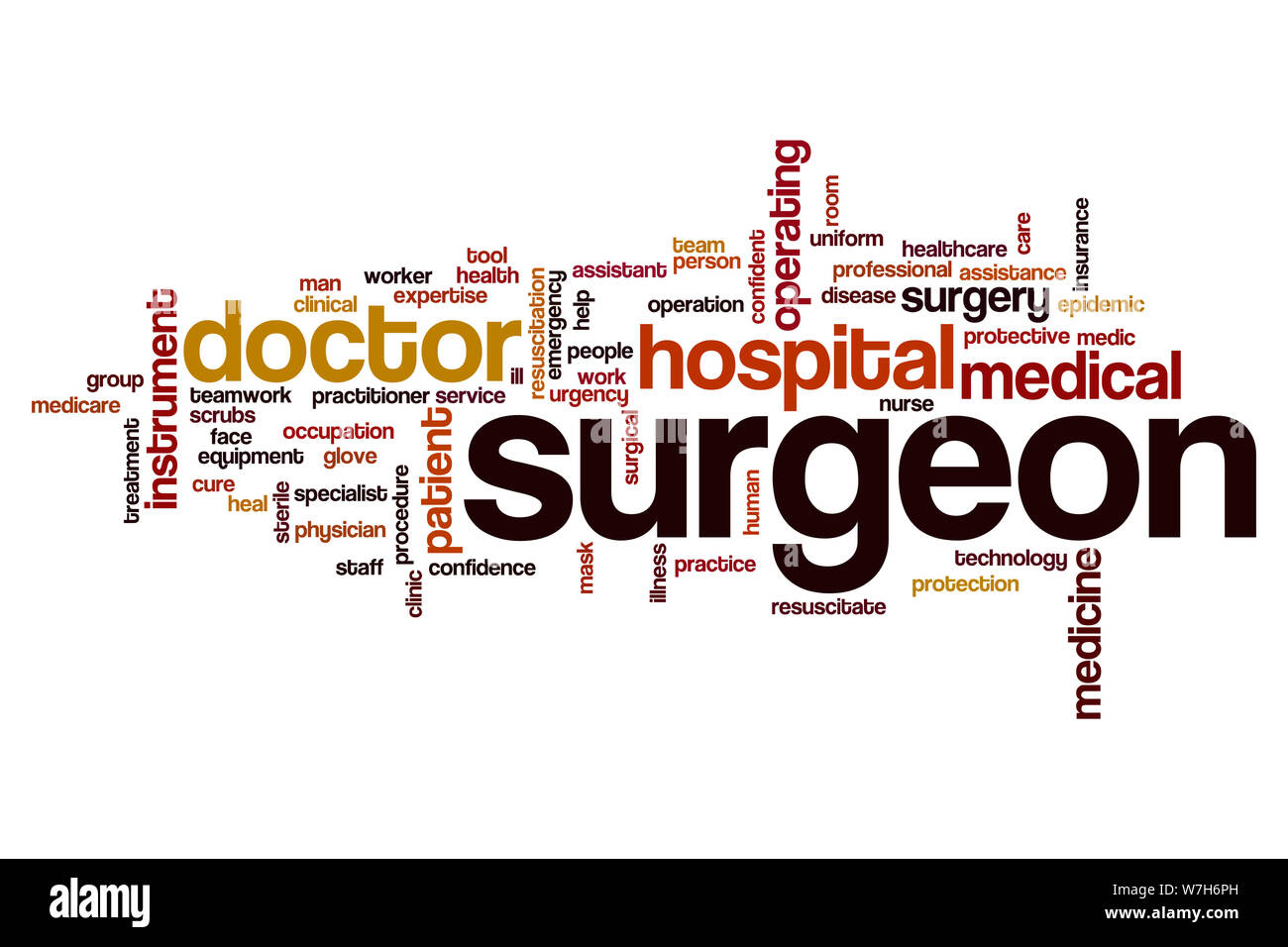Surgeon word cloud concept Stock Photo - Alamy