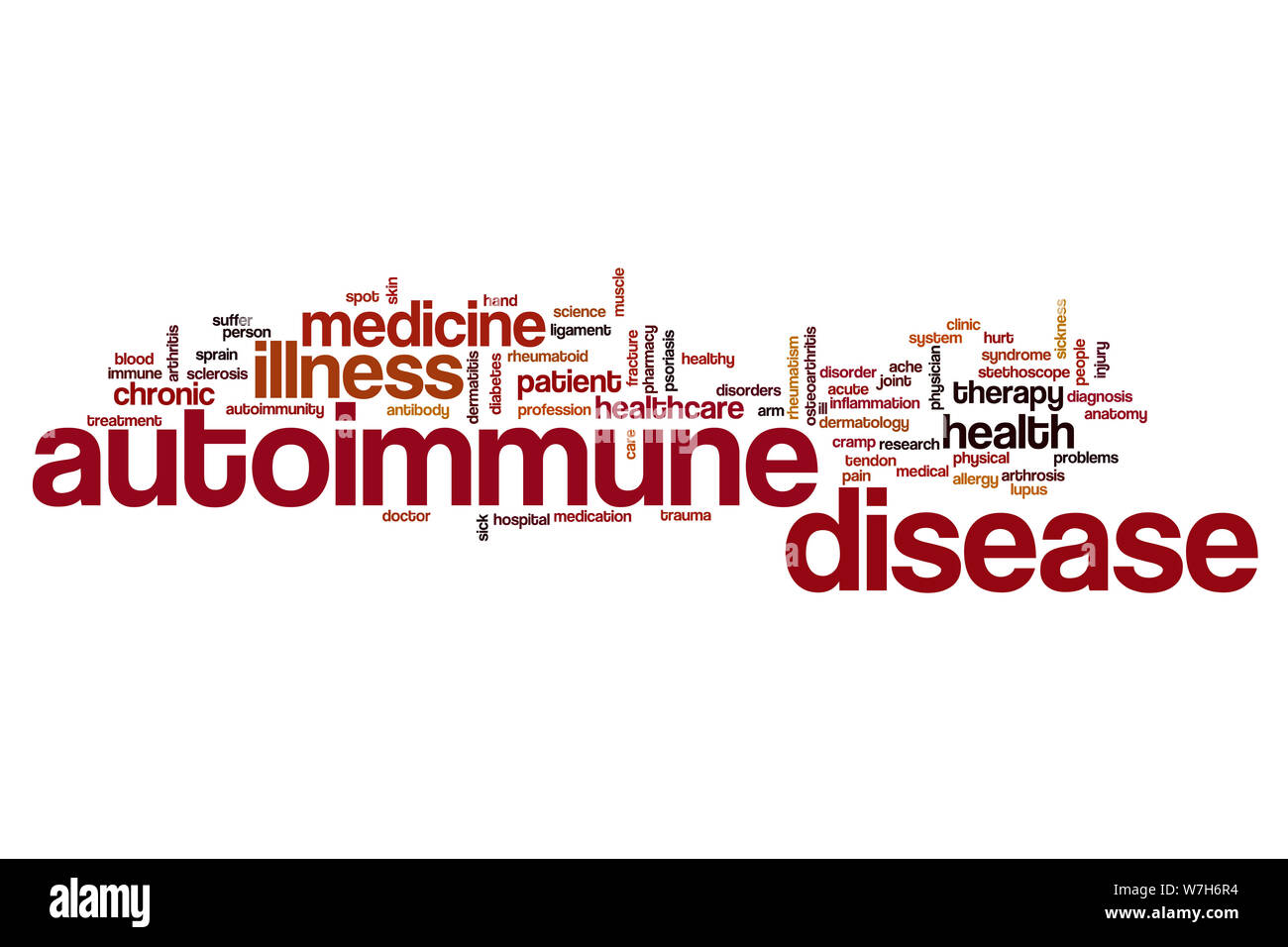 Autoimmune disease word cloud concept Stock Photo - Alamy