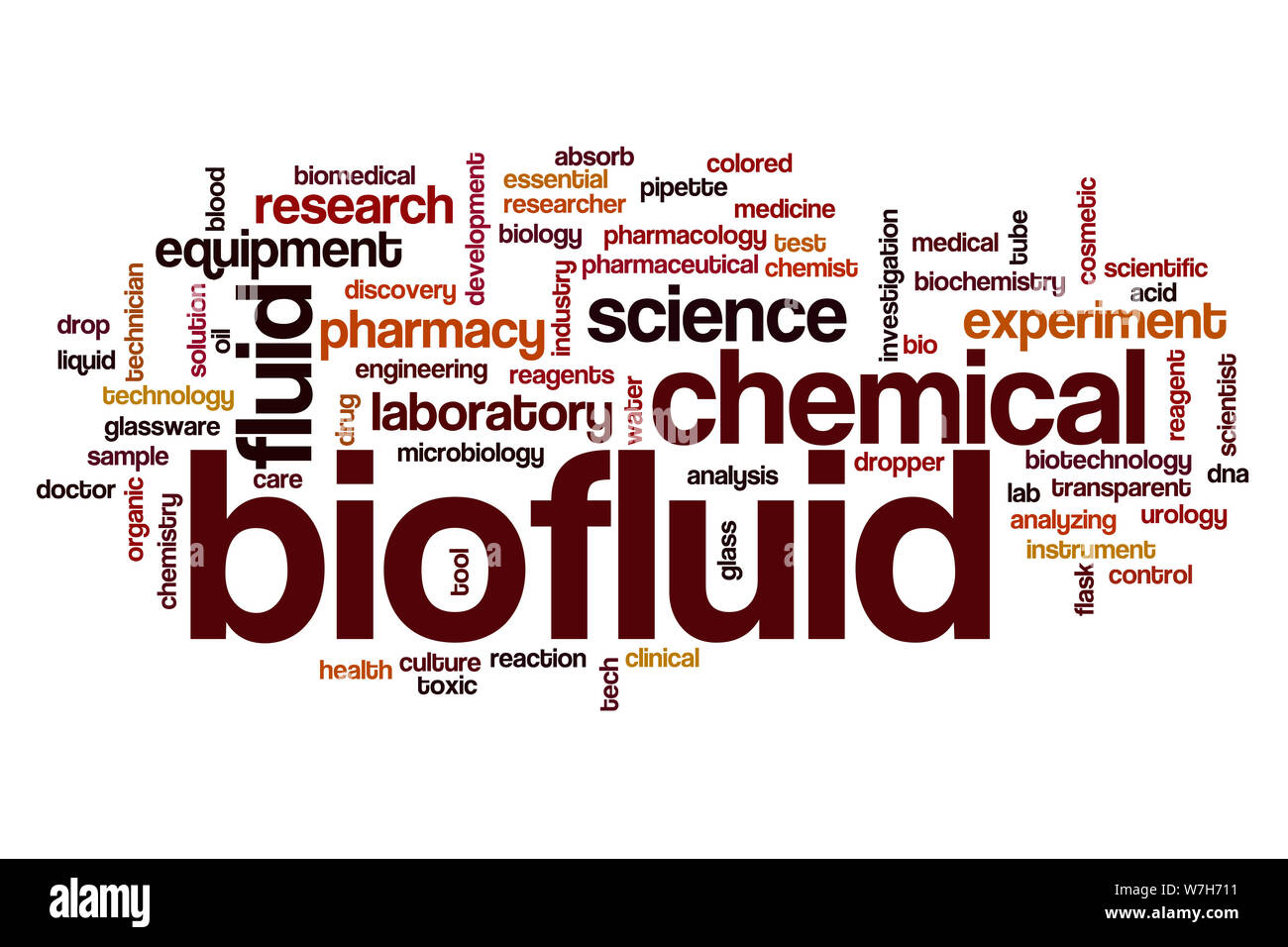 Biofluid word cloud concept Stock Photo - Alamy