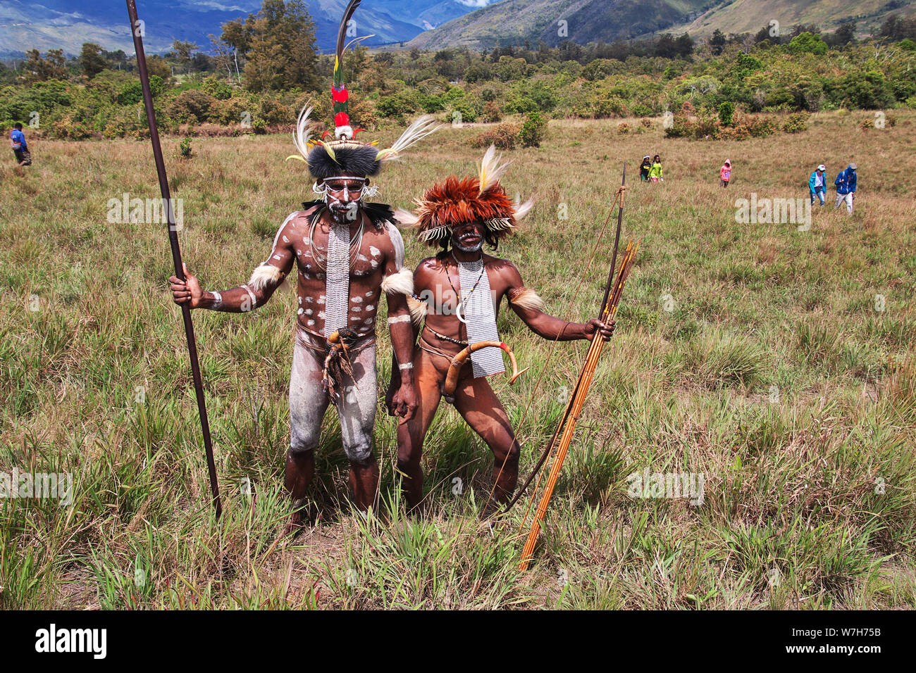 Wamena/Papua, Indonesia - 08 Aug 2016. National festival of local ...