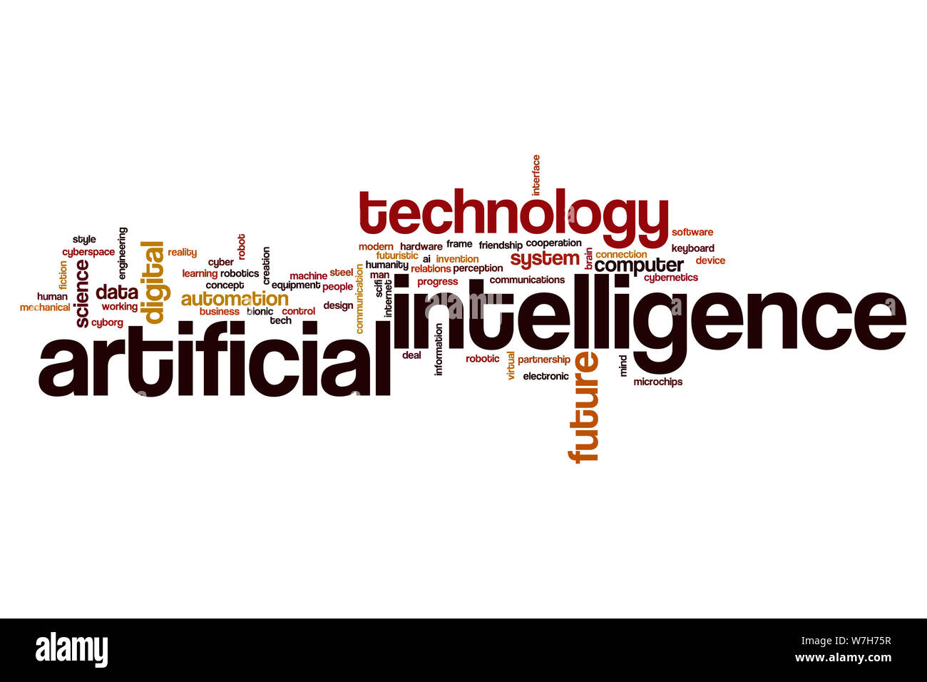 Artificial intelligence word cloud concept Stock Photo - Alamy