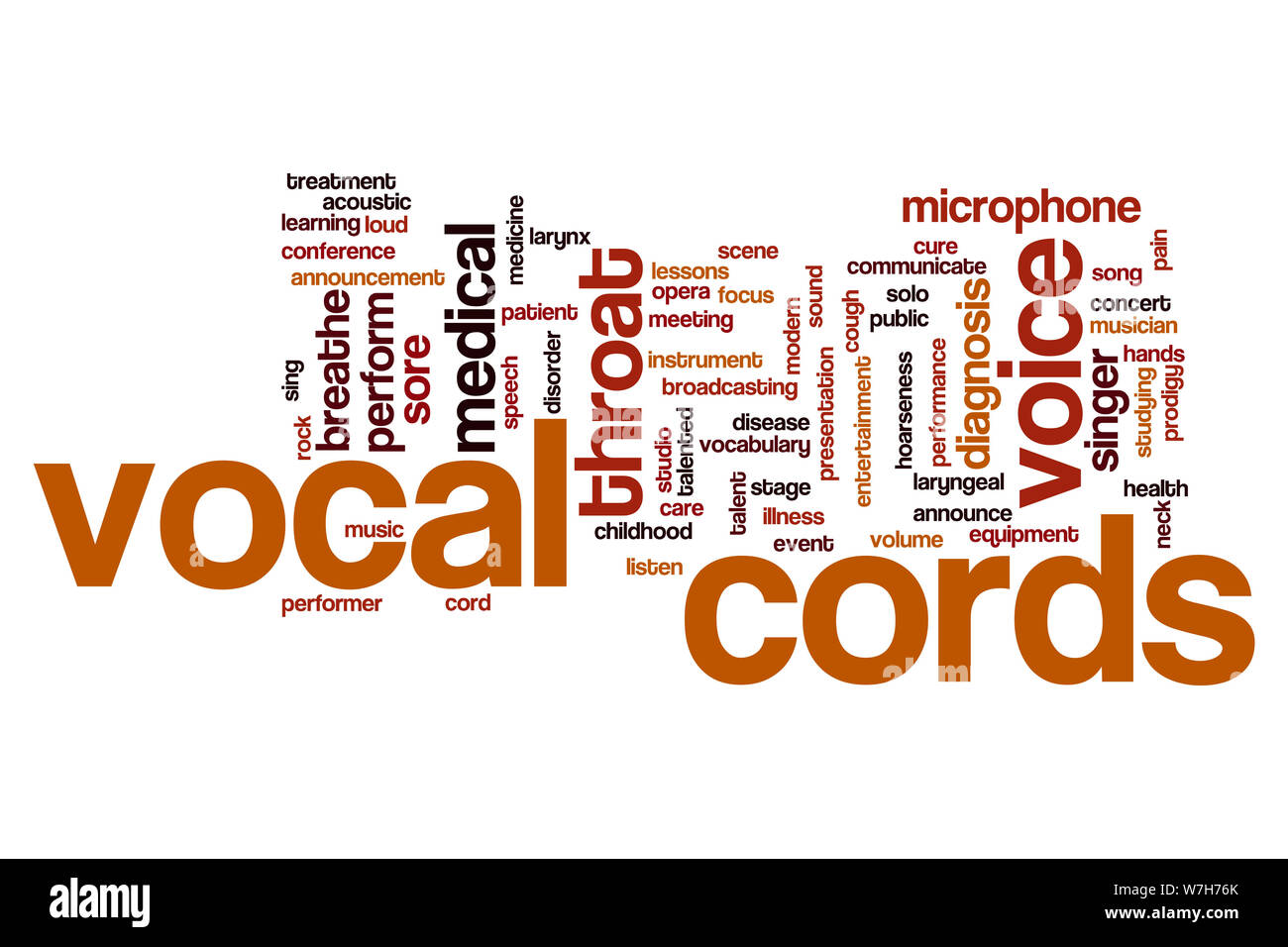 Vocal cords word cloud concept Stock Photo - Alamy