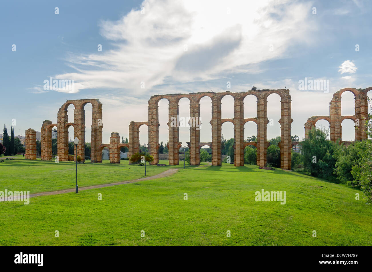 Aqueduct of the Miracles, Merida, Extremadura, Spain Stock Photo - Alamy