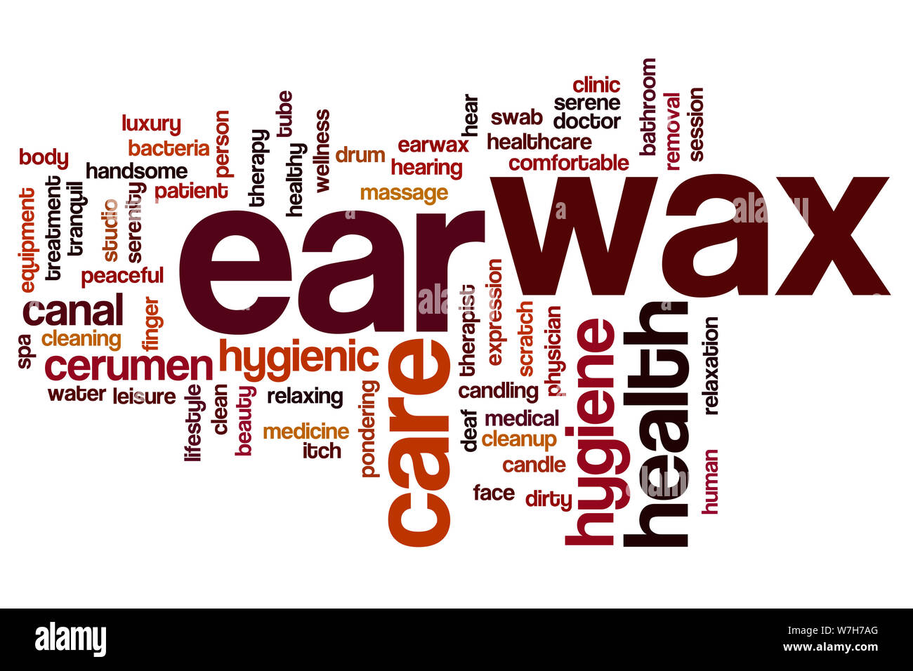 Ear wax word cloud concept Stock Photo - Alamy