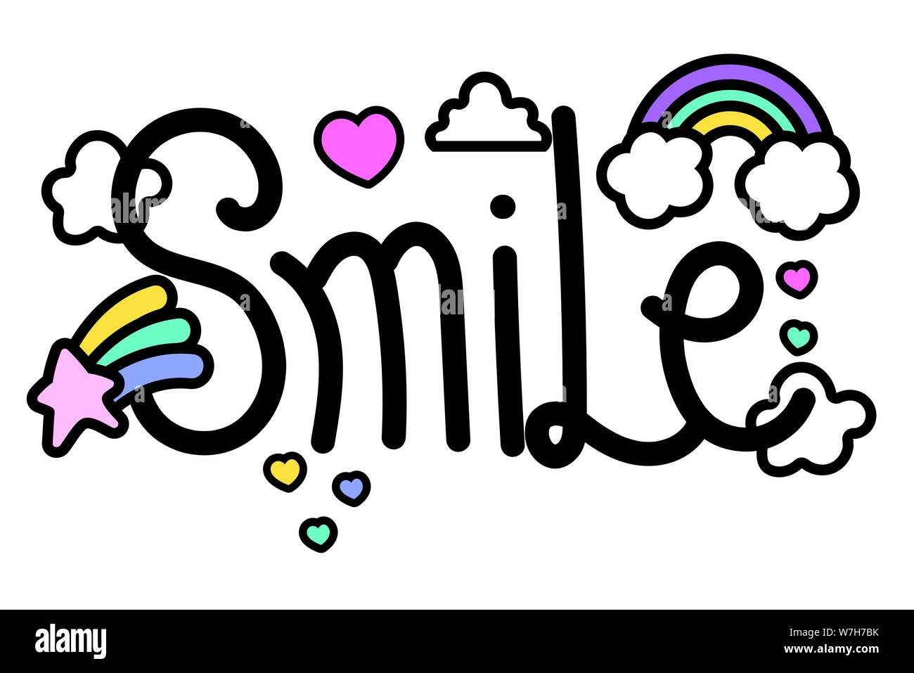 Smile Word Art Graphics Smile Vector Art & Graphics | Freevector.com
