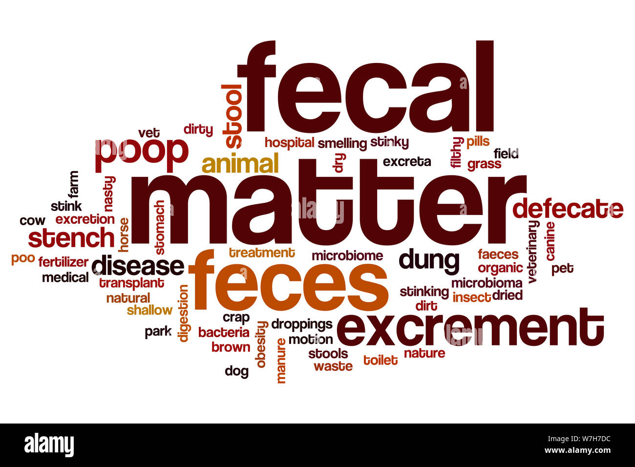 Fecal matter word cloud concept Stock Photo - Alamy
