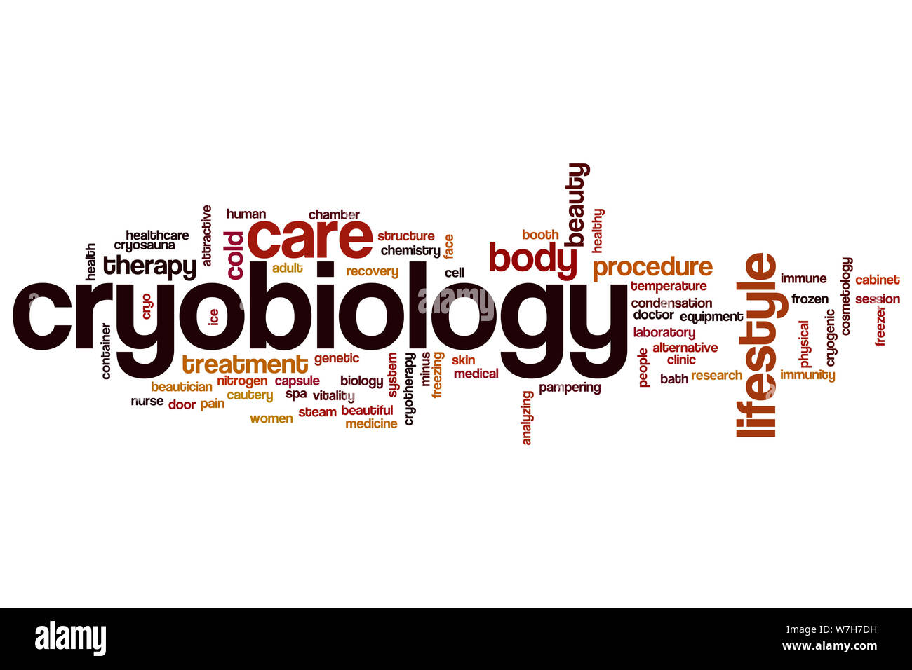 Cryobiology word cloud concept Stock Photo - Alamy