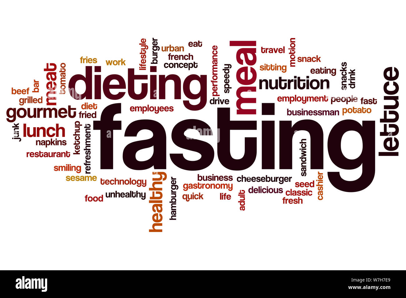 Fasting word cloud concept Stock Photo - Alamy