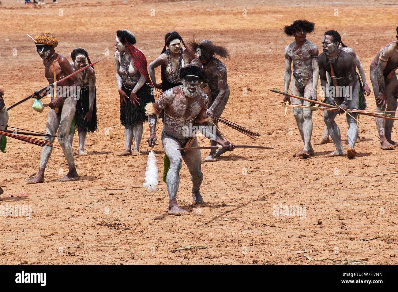 Wamena/Papua, Indonesia - 09 Aug 2016. National festival of local ...