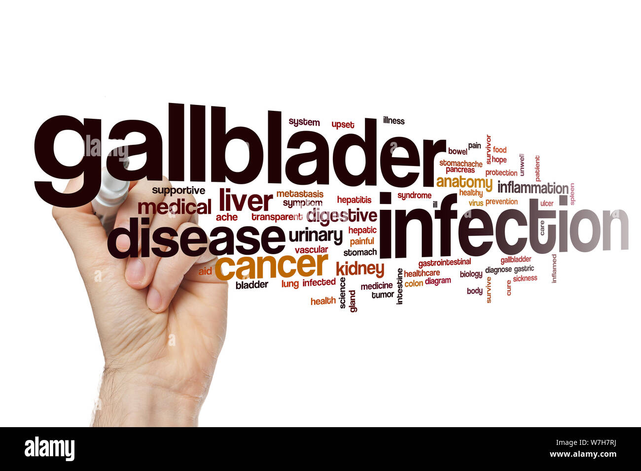 Gallbladder infection word cloud concept Stock Photo - Alamy