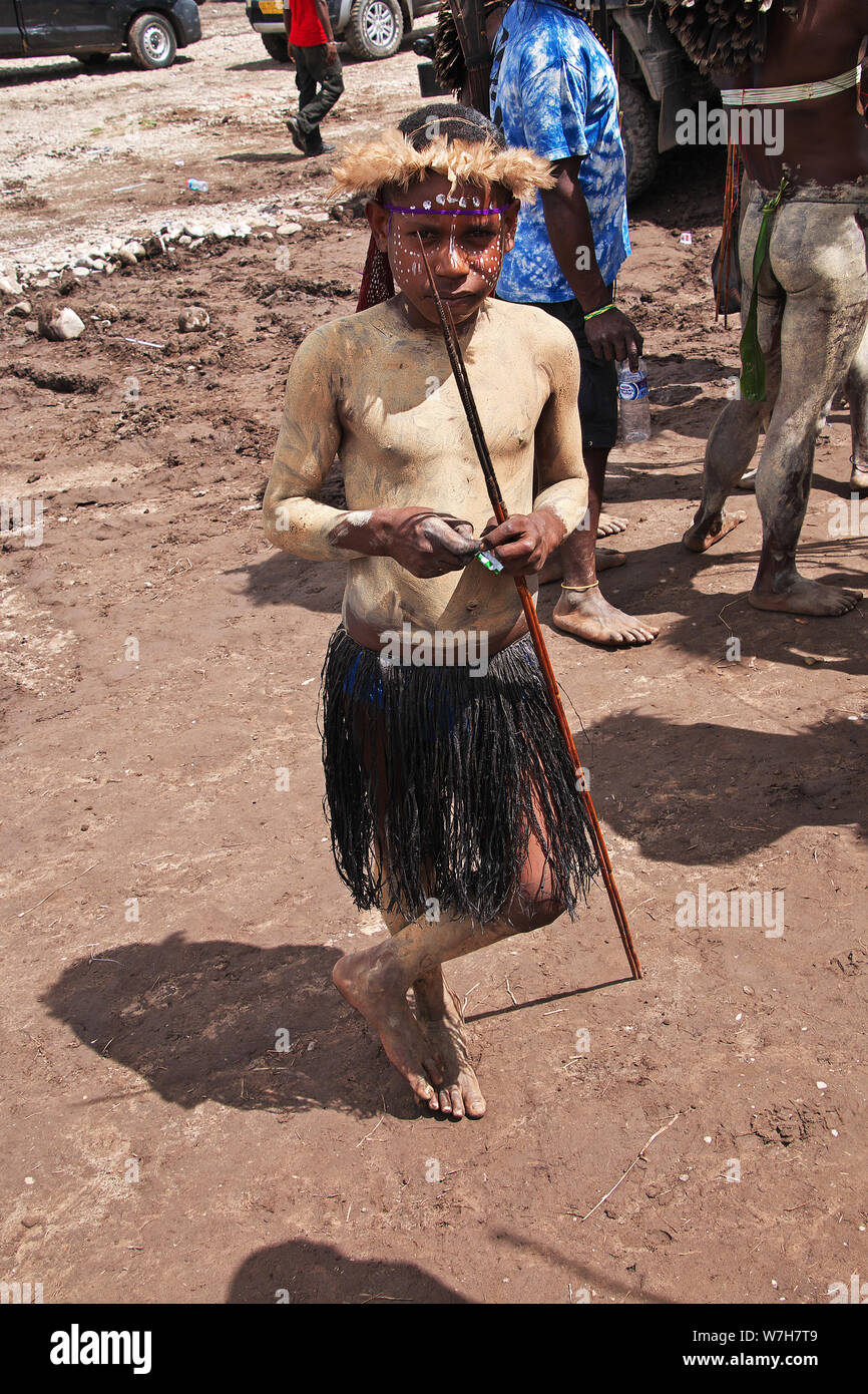 Wamena/Papua, Indonesia - 09 Aug 2016. National festival of local ...
