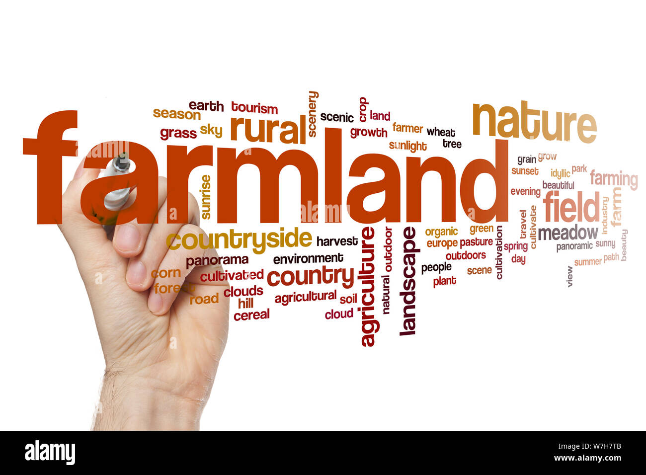 Farmland view Cut Out Stock Images & Pictures - Alamy