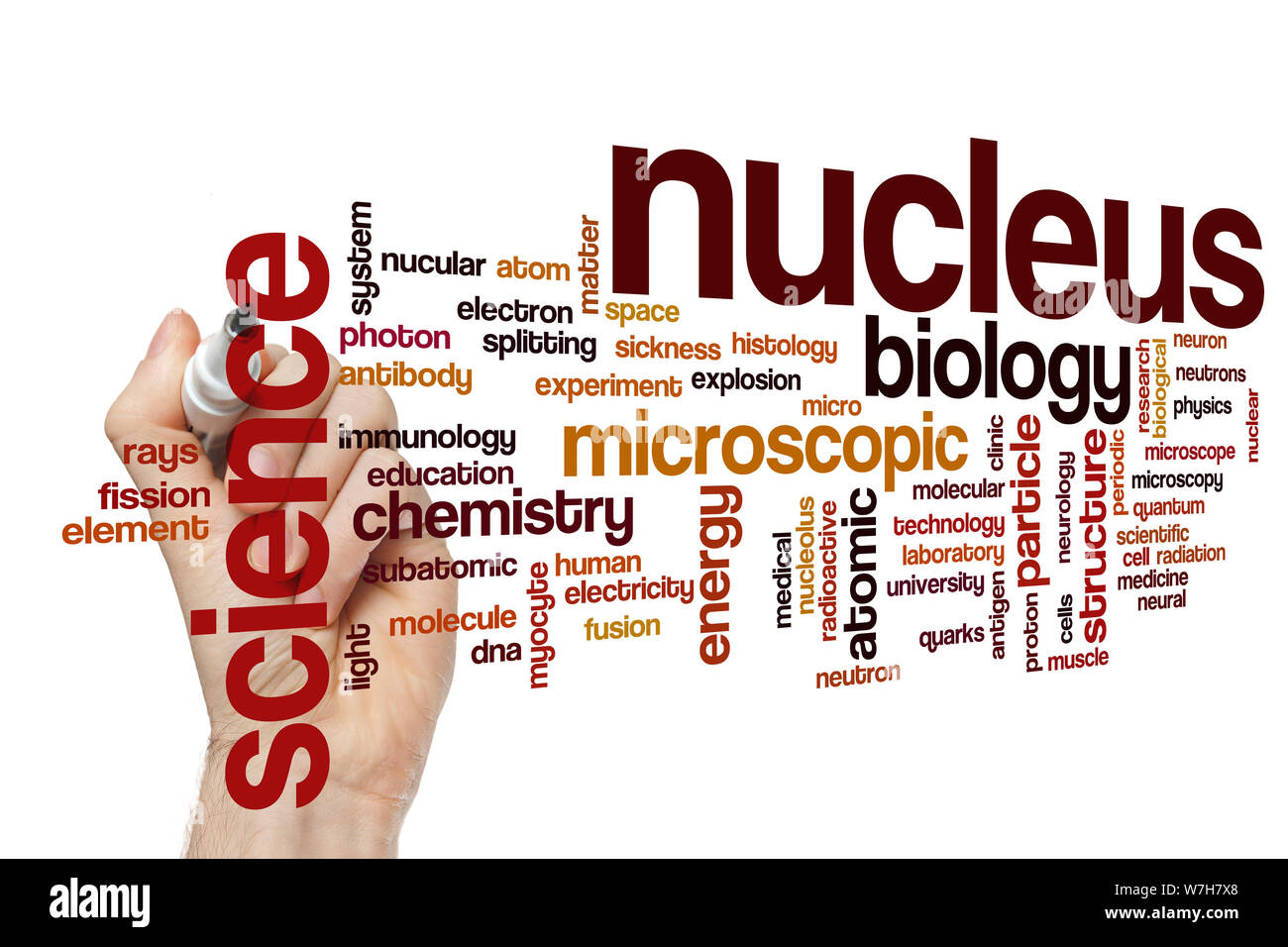 Nuclear fission concept Cut Out Stock Images & Pictures - Alamy