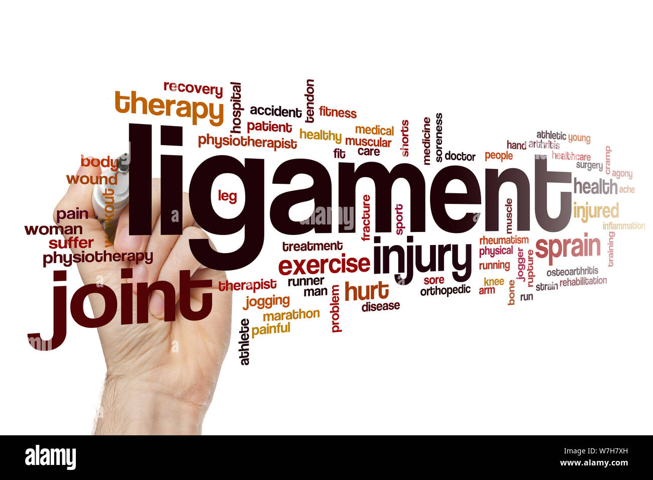 Knee ligament strain Cut Out Stock Images & Pictures - Alamy