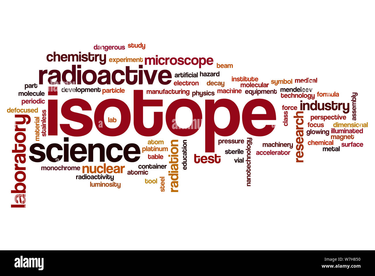 Isotope word cloud concept Stock Photo - Alamy