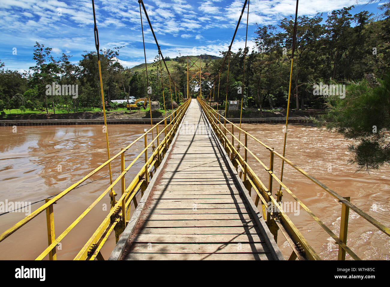 The river in valley of Wamena, Papua Stock Photo - Alamy