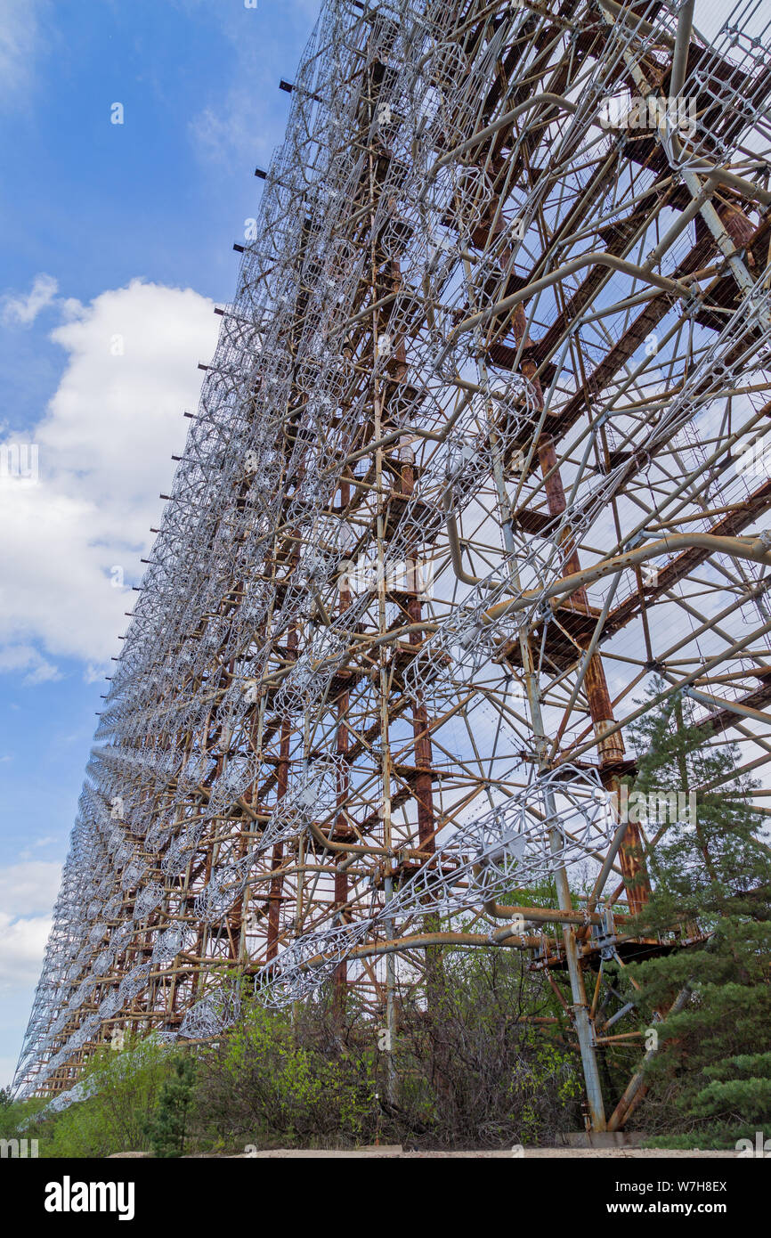 Former military Duga radar system in Chernobyl Exclusion Zone, Ukraine ...