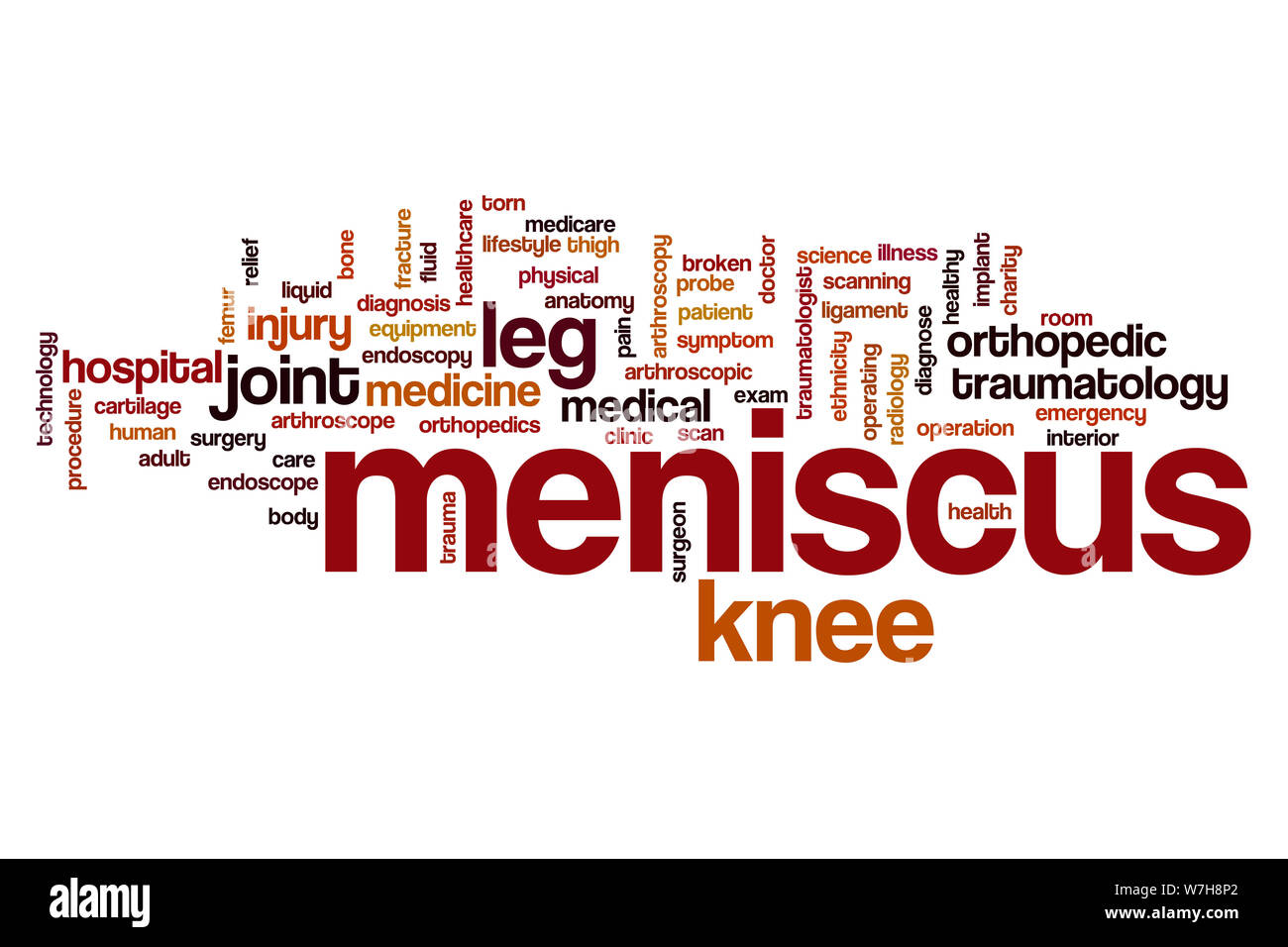 Knee meniscus injury medical Cut Out Stock Images & Pictures - Alamy