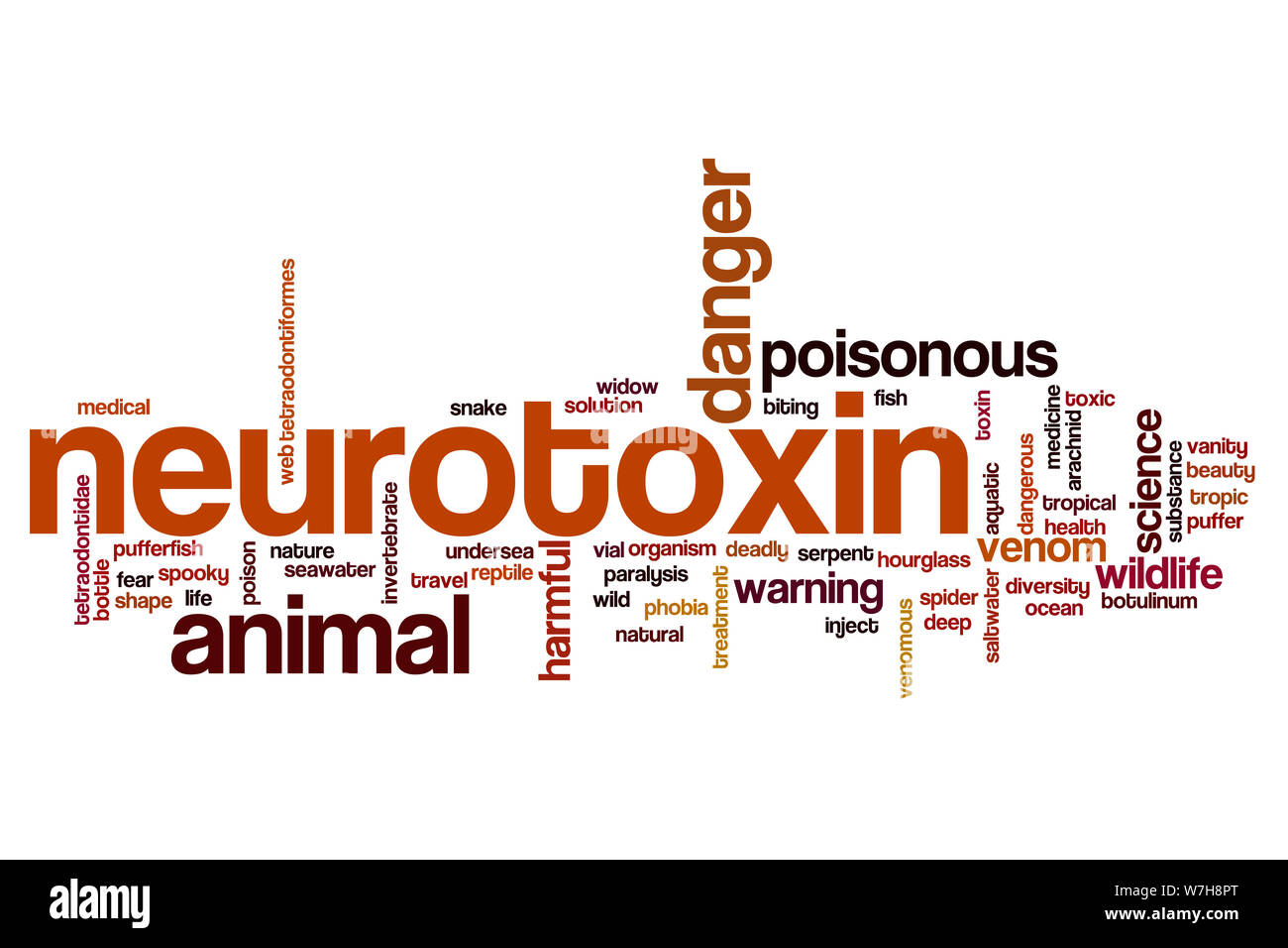 Neurotoxin word cloud concept Stock Photo - Alamy