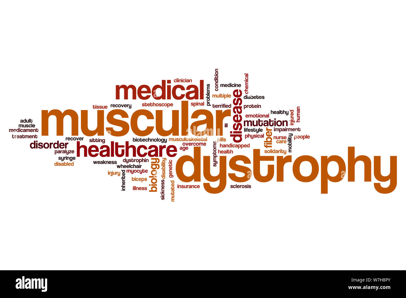 Muscular distrophy word cloud concept Stock Photo - Alamy