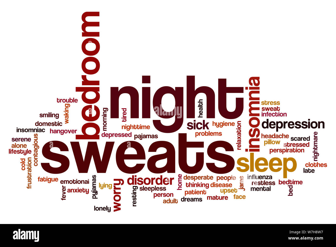 Sleep disorder word cloud hi-res stock photography and images - Alamy