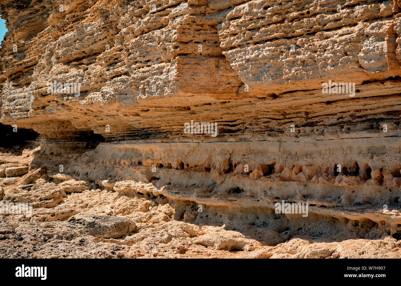 beautiful sandy rocks by the sea Stock Photo - Alamy
