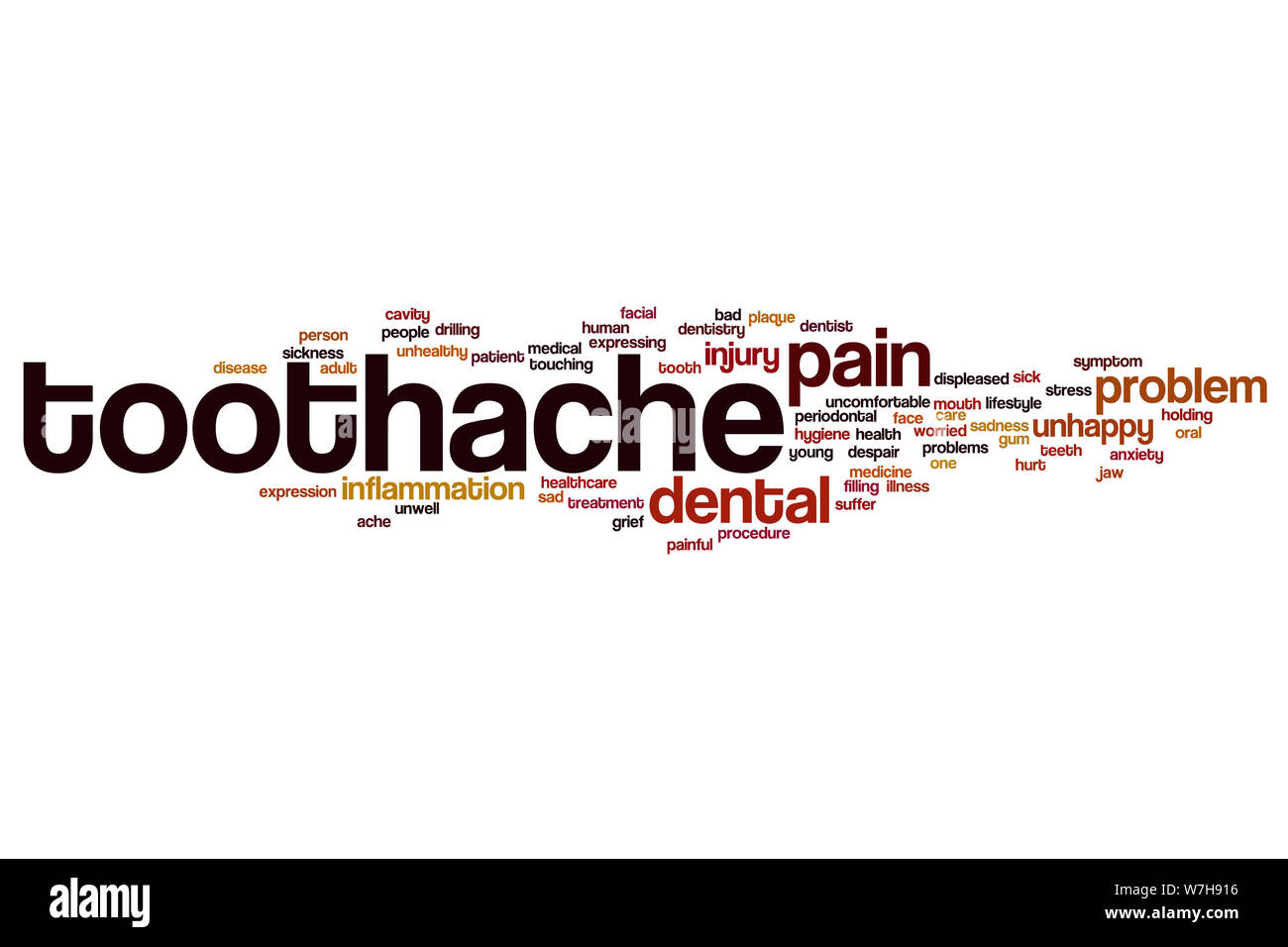 Oral care concept young Cut Out Stock Images & Pictures - Alamy