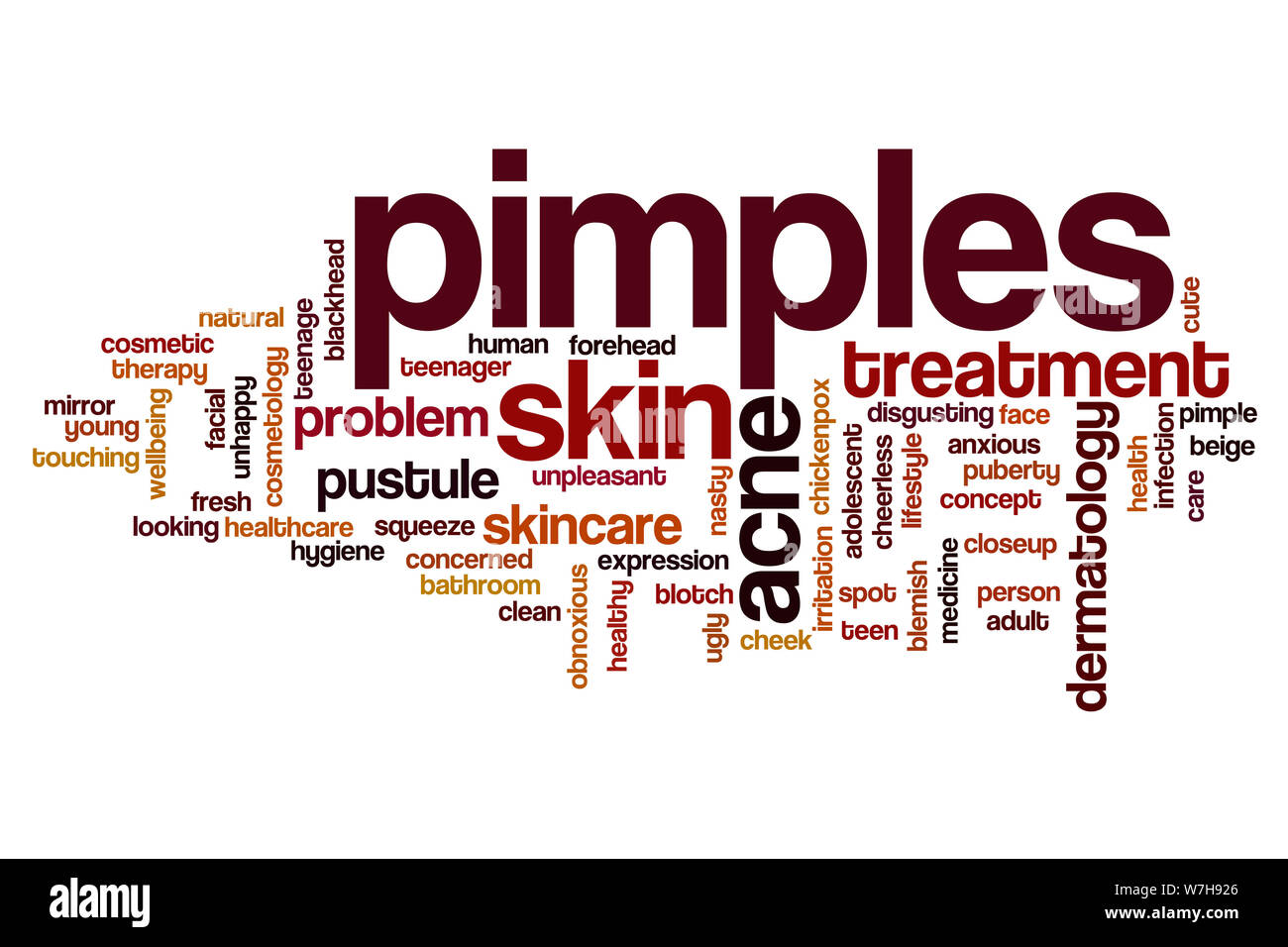 Pimple young Cut Out Stock Images & Pictures - Alamy