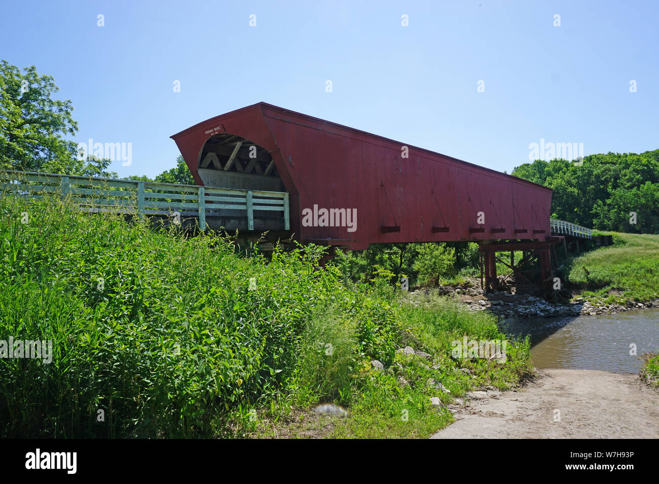 Roseman Covered Bridge Stock Photo - Alamy