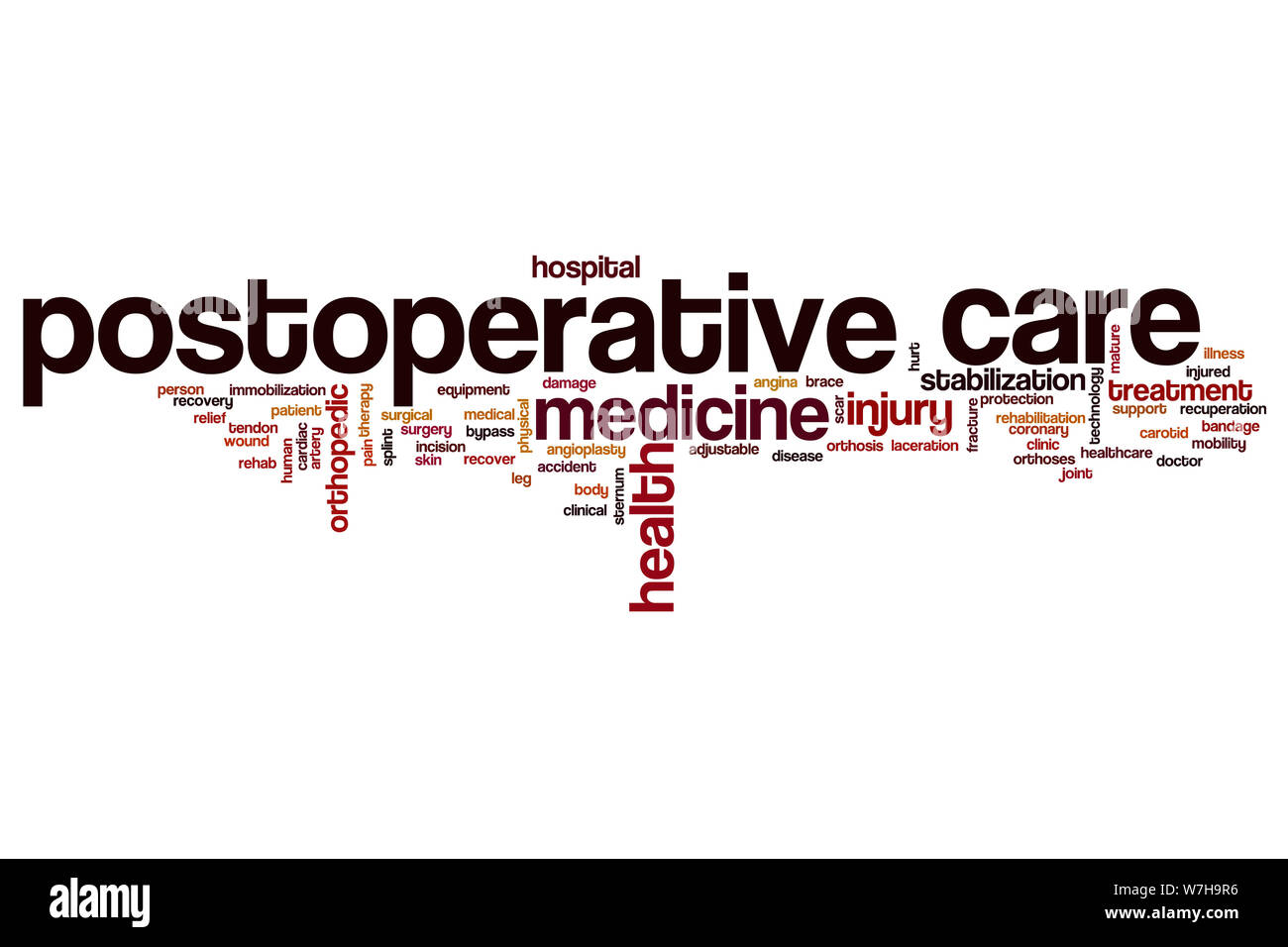 Postoperative care word cloud concept Stock Photo - Alamy