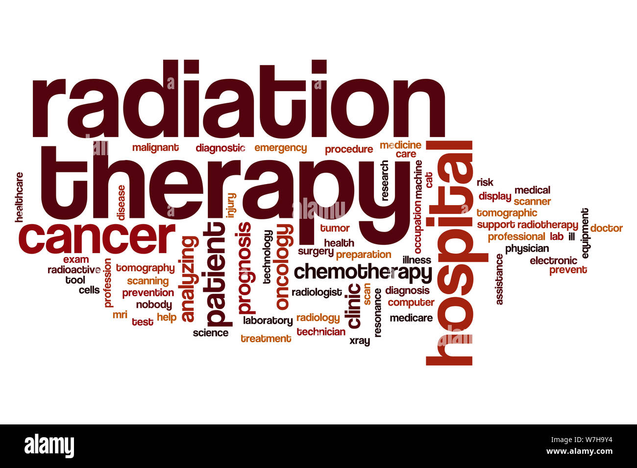 Radiation therapy word cloud concept Stock Photo - Alamy