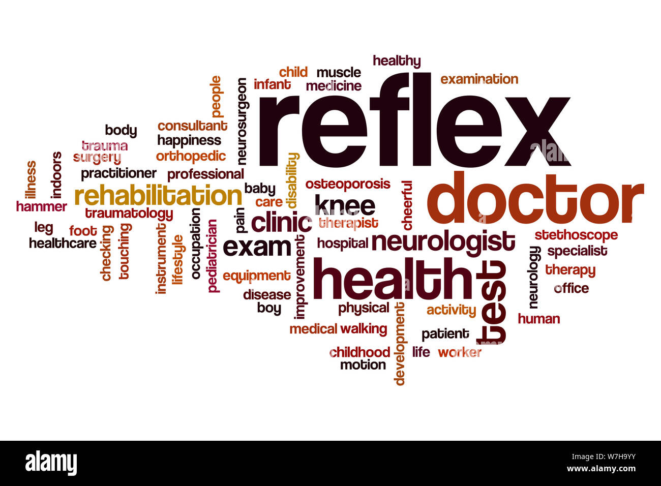 Reflex word cloud concept Stock Photo - Alamy