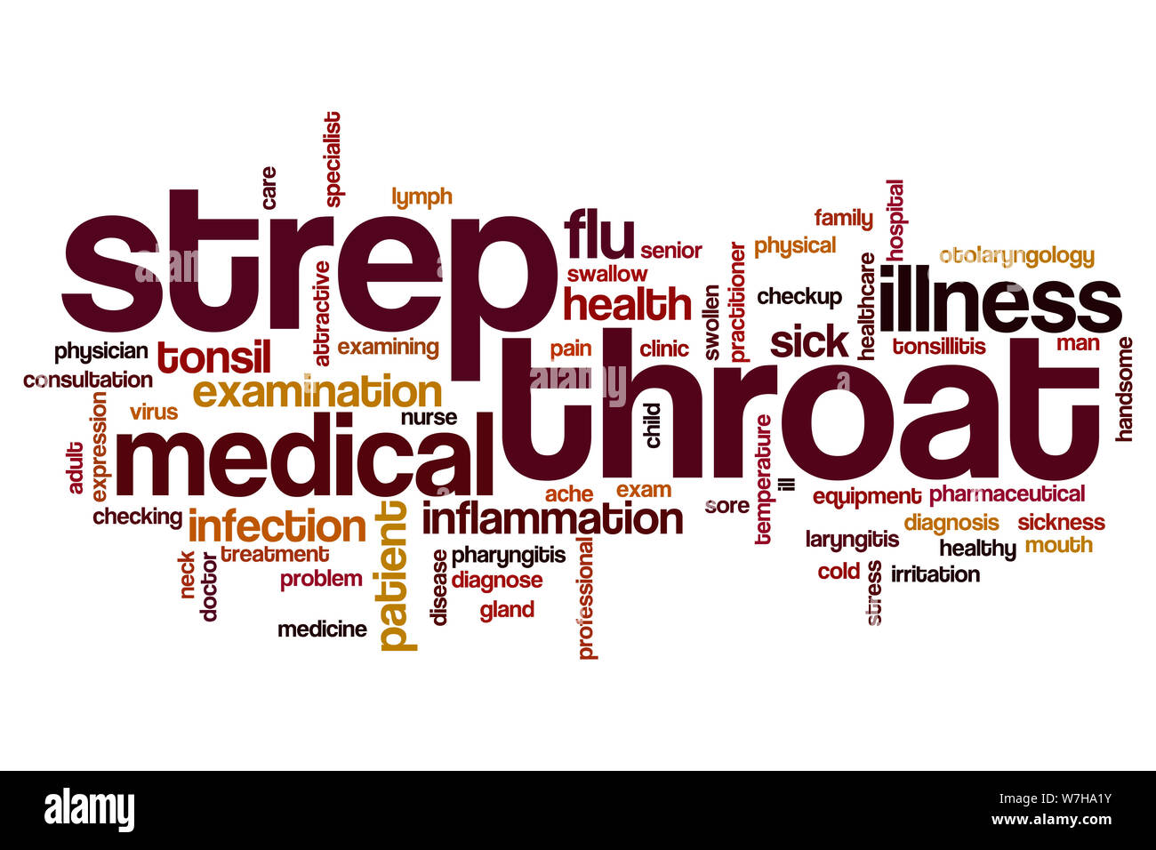 Sick man sore throat Cut Out Stock Images & Pictures - Alamy