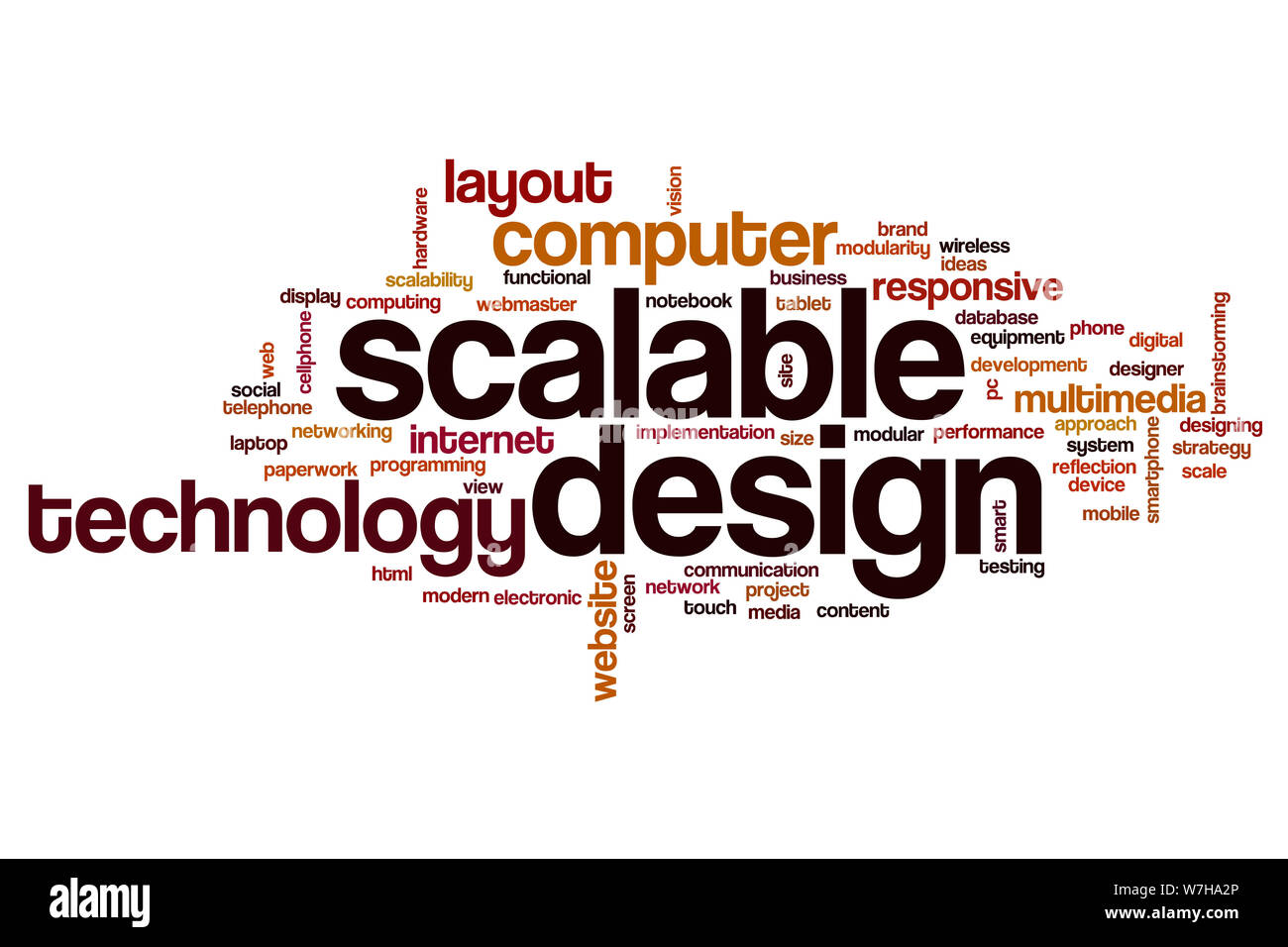 Scalable design word cloud concept Stock Photo - Alamy